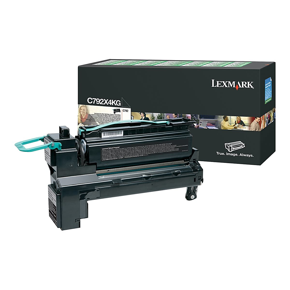 Genuine Lexmark C792X4KG High Yield Black Toner Cartridge (20,000 page ...