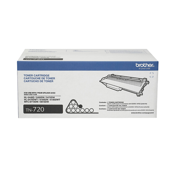 Genuine Brother TN720 Black Toner Cartridge (3,000 pages) – Vegas Ink ...